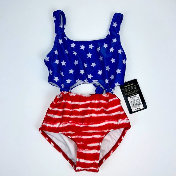 art class | Swim | Art Class Girls Stars Stripes Fun Peekaboo One Piece ...